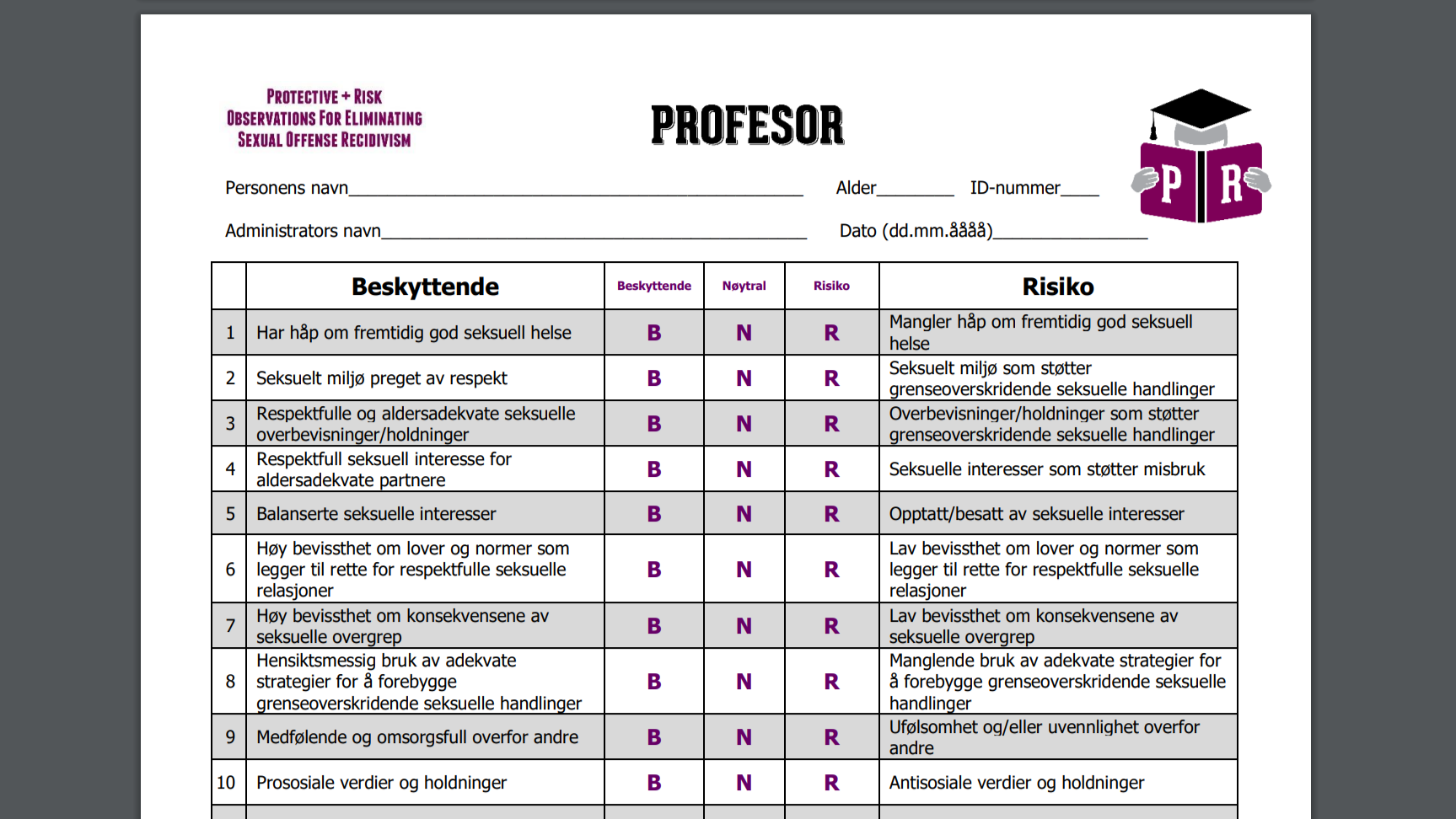 PROFESOR – seksuellatferd.no