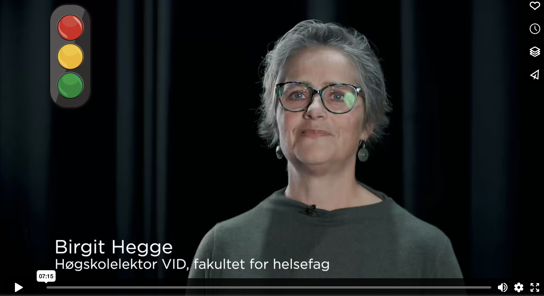 Hør klinisk vernepleier Birgit Hegge forklare hvordan Trafikklyset kan ...